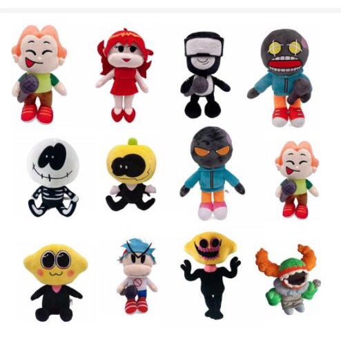 Friday Night Funkin Plush Toy ,Skid Pump Whitty Tankman Pico Lemon ...