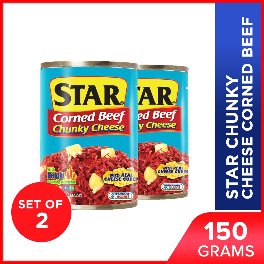 Star Chunky Cheese Corned Beef (150g) Set of 2 presyo ₱72