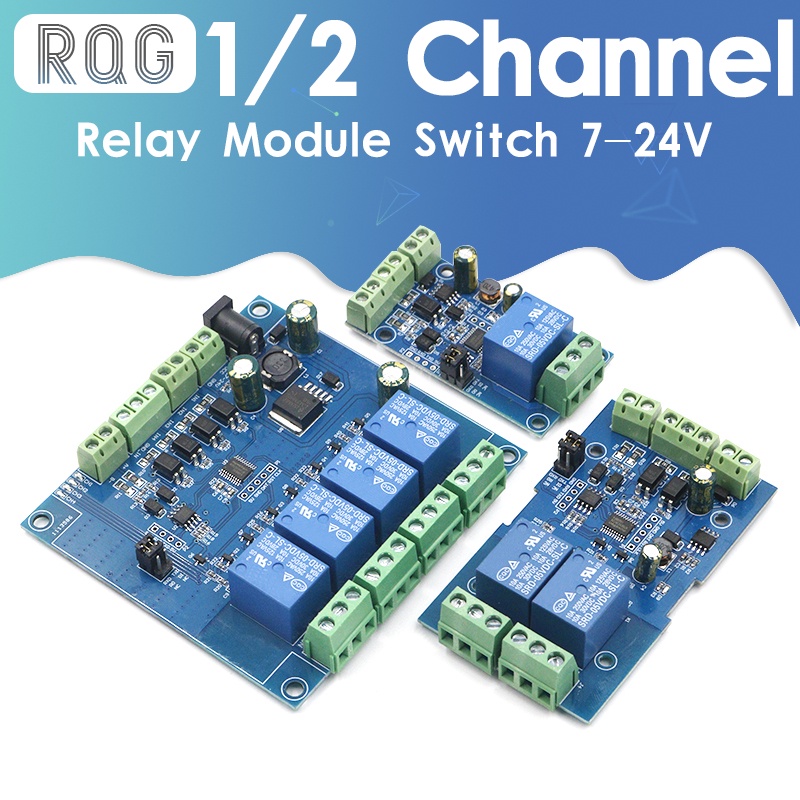 Modbus-Rtu 1/2 Channel 7-24V Relay Module Switch Modbus RTU 4 Channel ...