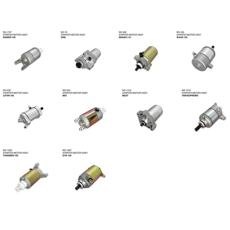 MOTORCYCLE STARTER MOTOR . | Shopee Philippines