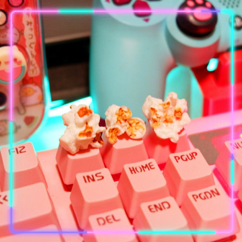 Popcorn Artisan Kawaii Keycaps for Mechanical Keyboard | Shopee Philippines