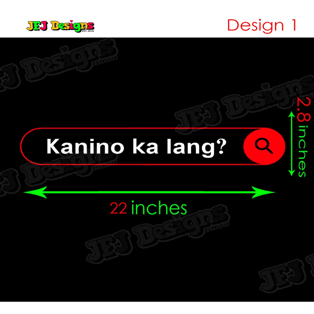 KANINO KA LANG? CUTOUT VINYL STICKER | Shopee Philippines