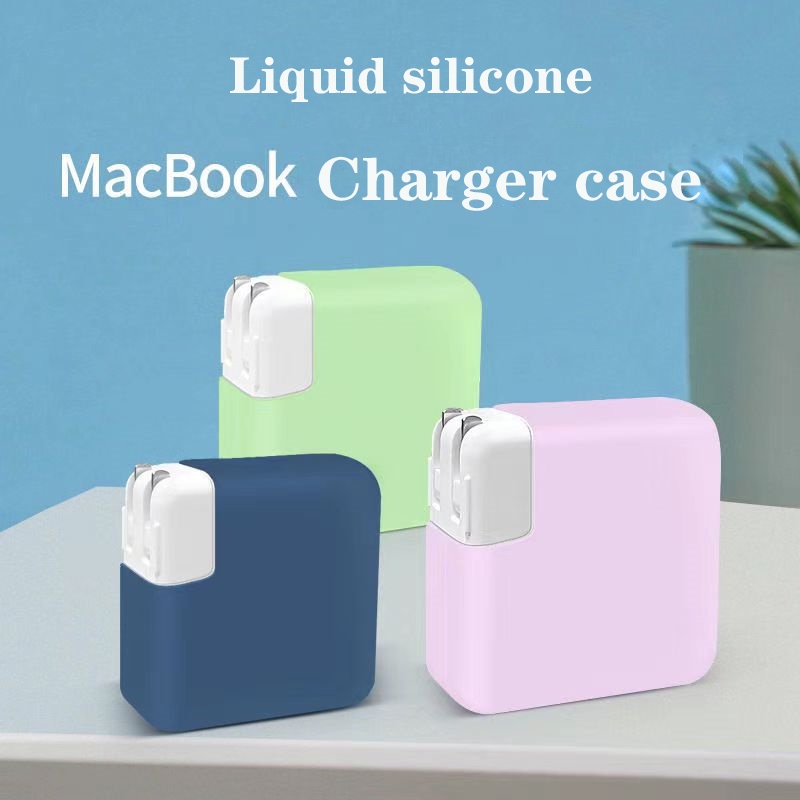 Soft silicone charger case for Macbook Air 13 M2 A2681 pro 13 M1 A2338 ...