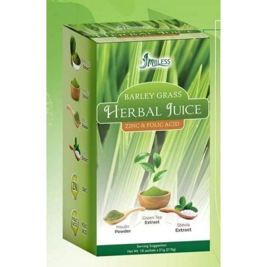 BARLEY GRASS HERBAL JUICE (With Insulin, Folic Acid and Stevia Extract ...