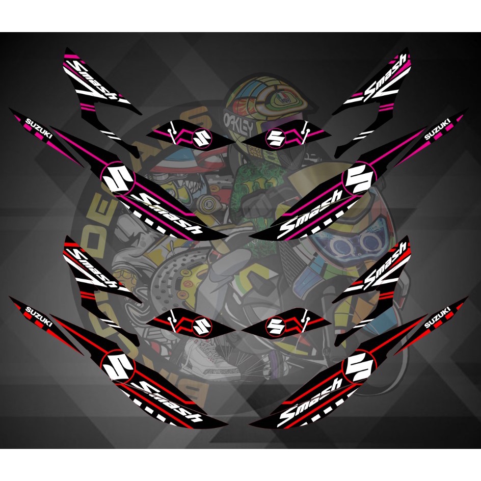 smash decals v3 bikcol decals | Shopee Philippines
