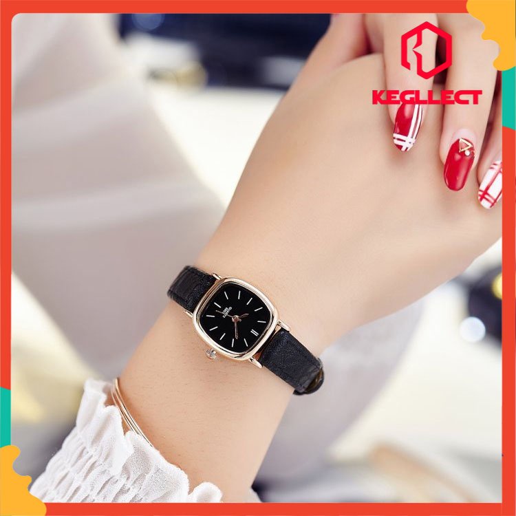 Simple Women Watch Small Square Super Thin Quartz Watches | Shopee ...