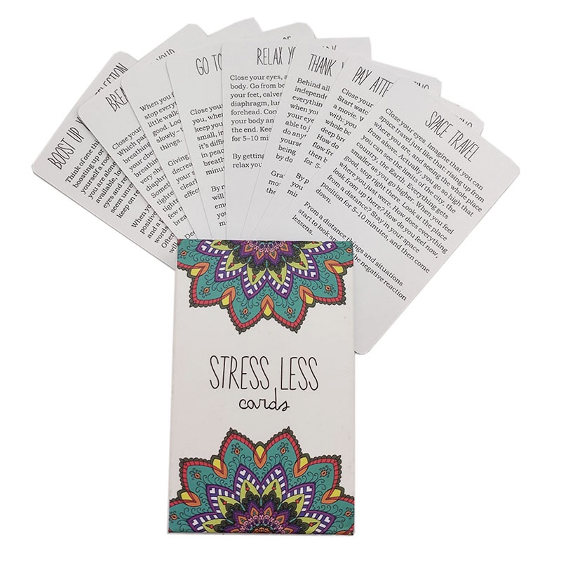50 Sheets English Version Stress Less Cards | Shopee Philippines