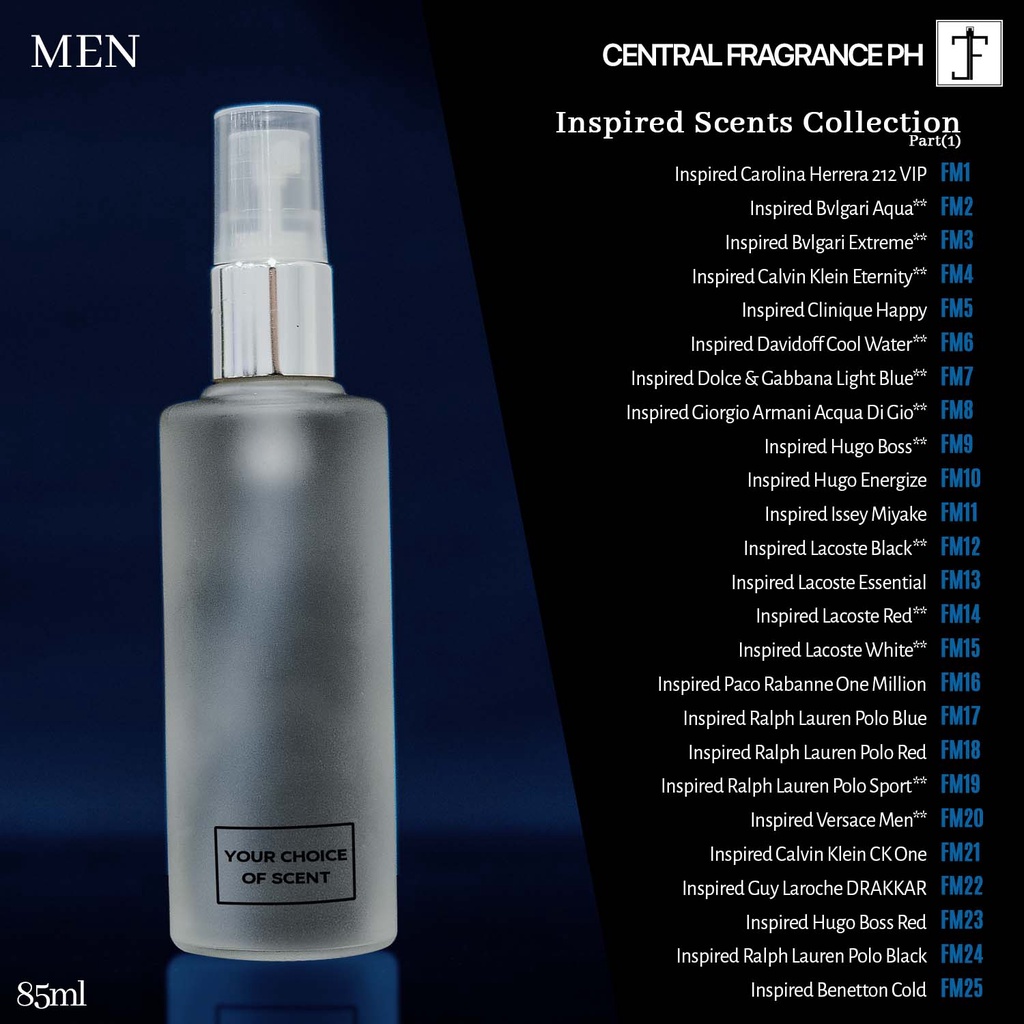 COD - (PART 1) 85ml Oil Based Perfume for MEN by CENTRAL FRAGRANCE ...