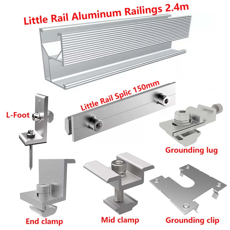 Solar Mounting Accessory for Panel L Foot Mid Clamp End Clamp Aluminum ...