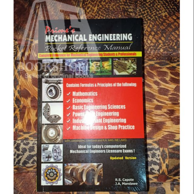 ORIGINAL PRIME's MECHANICAL ENGINEERING POCKET REFERENCE MANUAL by ...