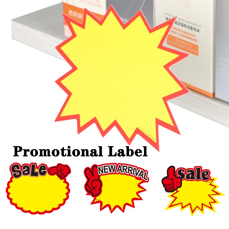 50PCS Advertising Paper Promotional Label POP Price Tags Supermarket ...
