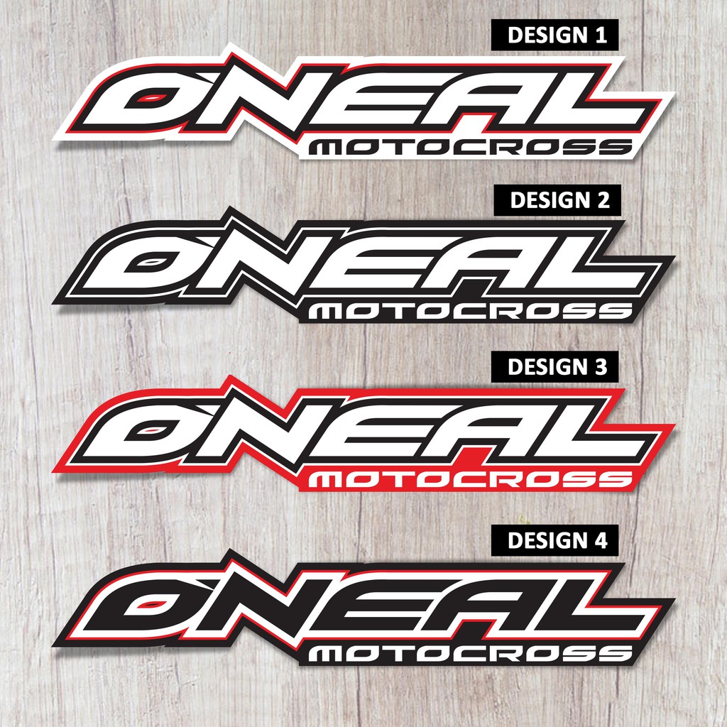 Oneal Motocross die cut sticker, vinyl laminated | Shopee Philippines