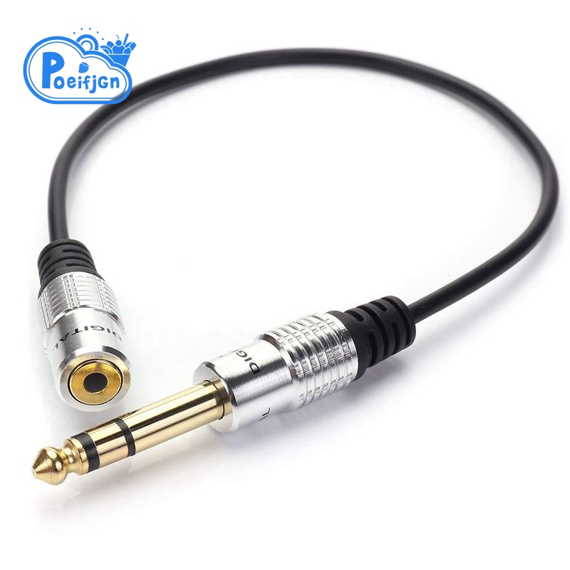 1/4 inch to 3.5mm Stereo Adapter Cable 6.35mm TRS Male to 3.5mm Female ...