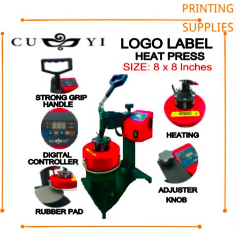 Cuyi digital logo /round fan heat press machine | BeeCost