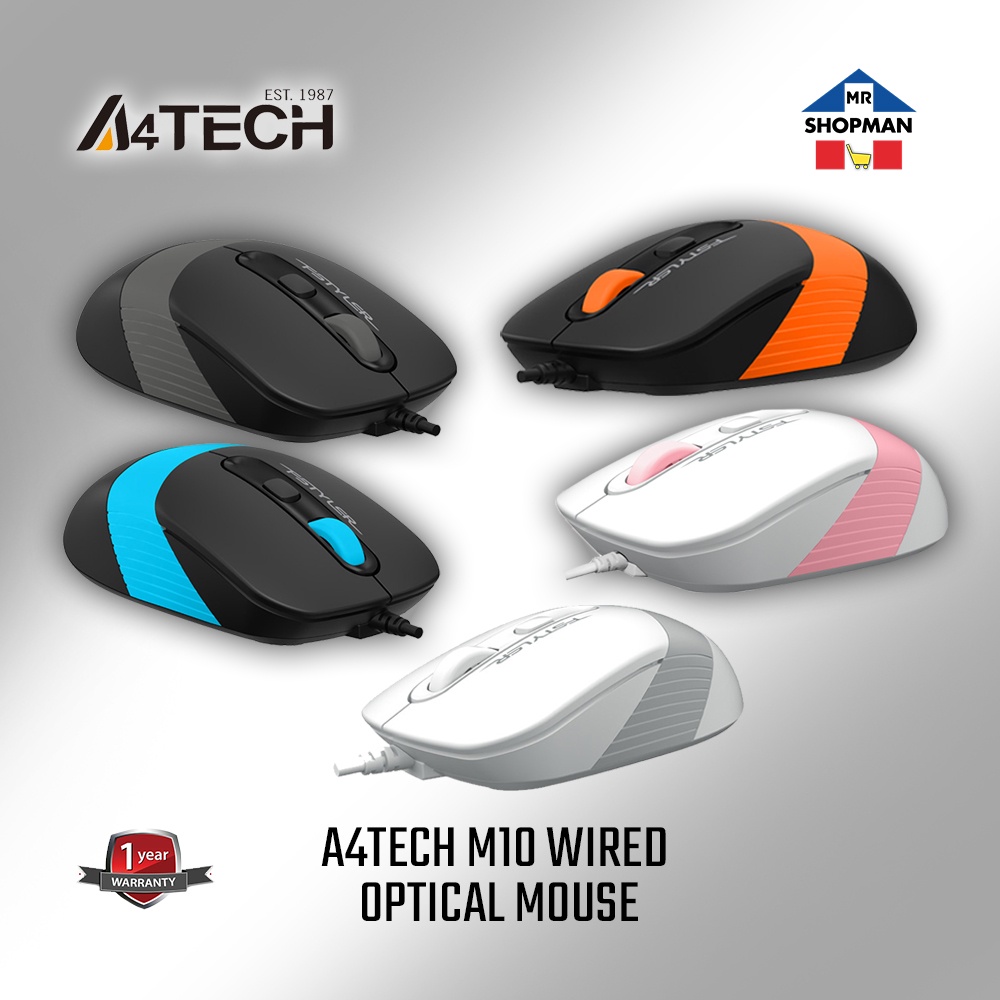 A4tech FSTYLER FM10 1600 DPI Optical Wired Mouse | Shopee Philippines