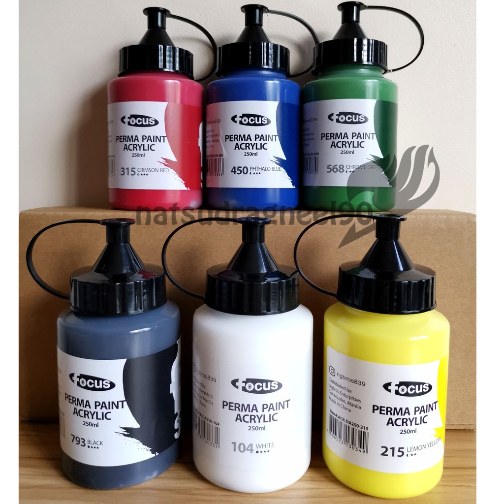 Focus Acrylic Paint [250ml] | Shopee Philippines
