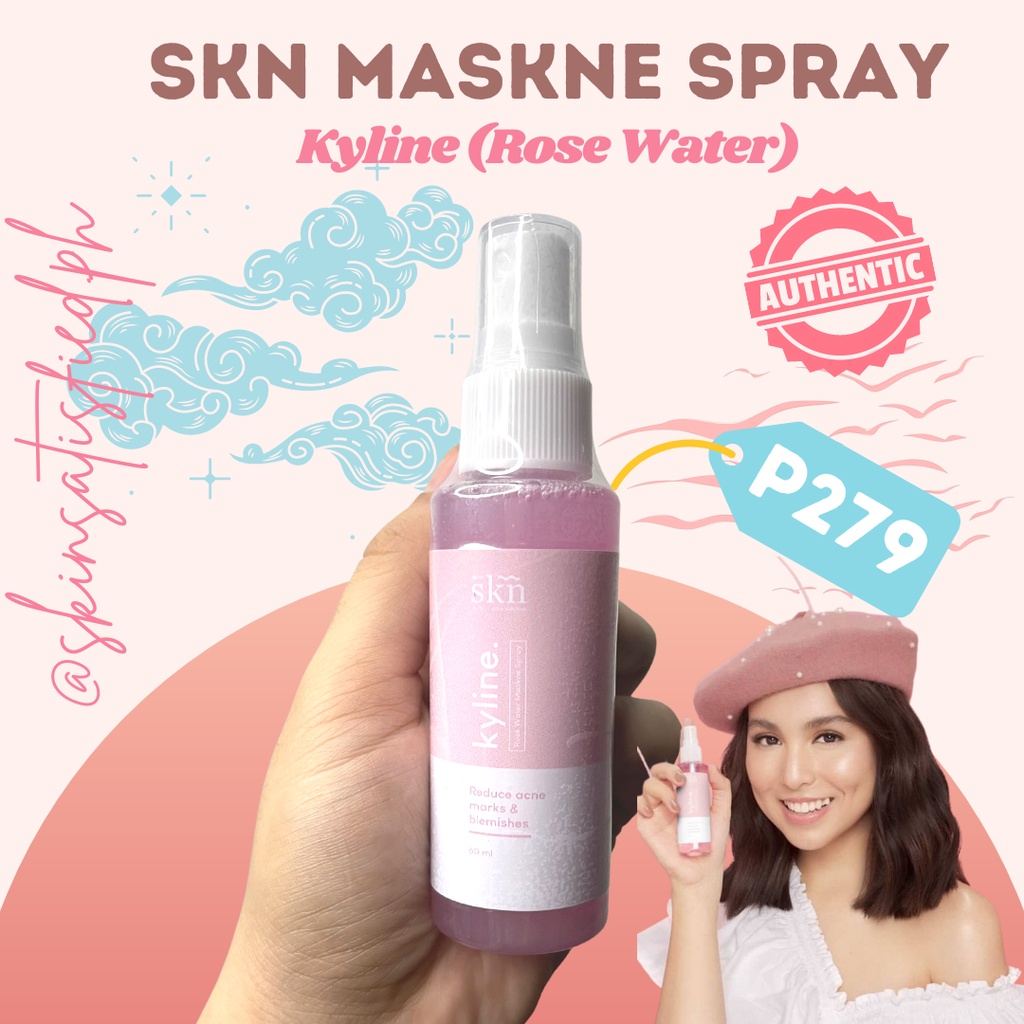 Maskne Spray Rosewater Kyline by Skn [With Freebie] | Shopee Philippines