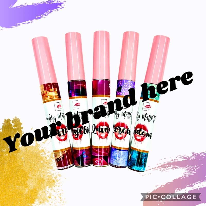 Rebranding Powdery matte 3ml small wand container lip and cheek tint ...