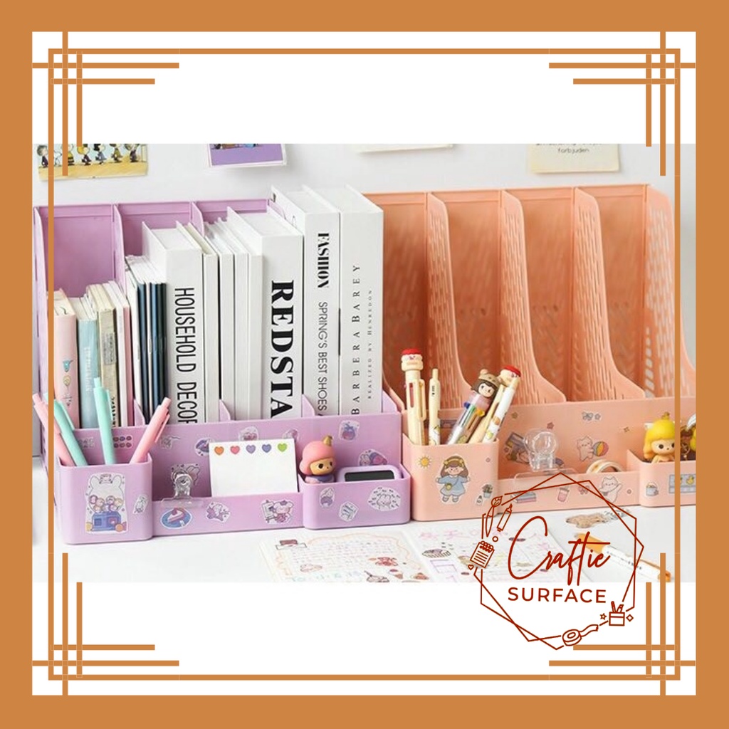 Office File Basket Four Grid File Column Data Rack Folder Storage Rack ...