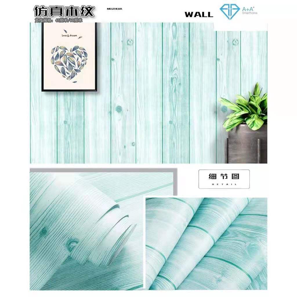 Wallpaper PVC Self Adhesive 10metersX45cm Waterproof Sticker home ...