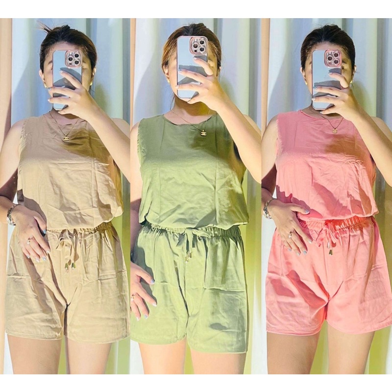 CHALLIS TERNO SANDO SHORT FOR WOMEN (CHSS) | Shopee Philippines