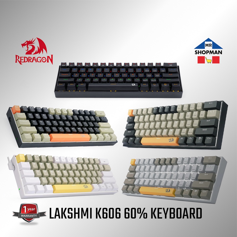 Redragon Lakshmi K606 60% Layout Wired Mechanical Keyboard | Shopee ...