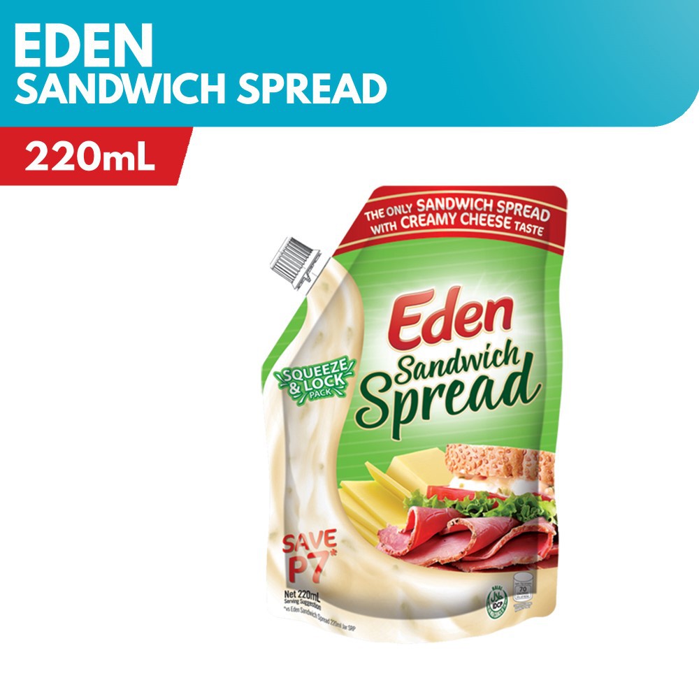 Eden Sandwich Spread Stand Up Pouch 220 mL | Shopee Philippines