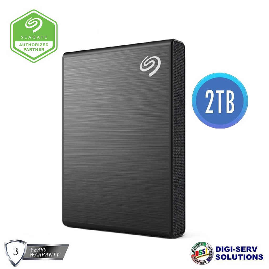 Seagate One Touch SSD 2TB (Black) External Portable SSD USB 3.2 Gen 2 ...