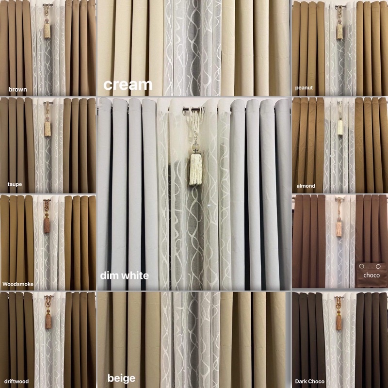 Korean Blackout Curtains 7ft. (per pc.) | Shopee Philippines