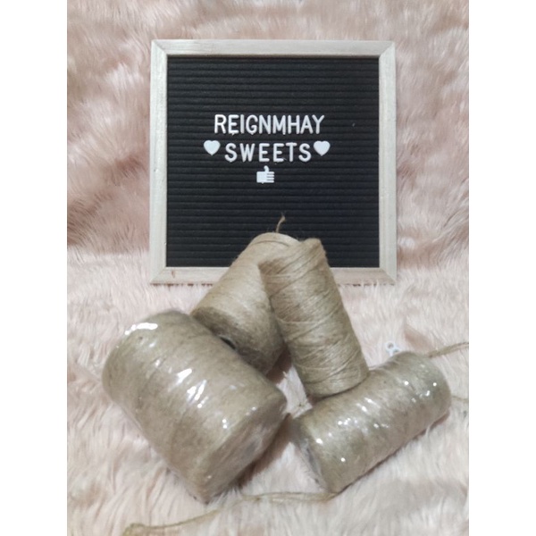 Natural Hemp Cord Jute Twine | Jute String | Abaca String | 2ply 100m ...