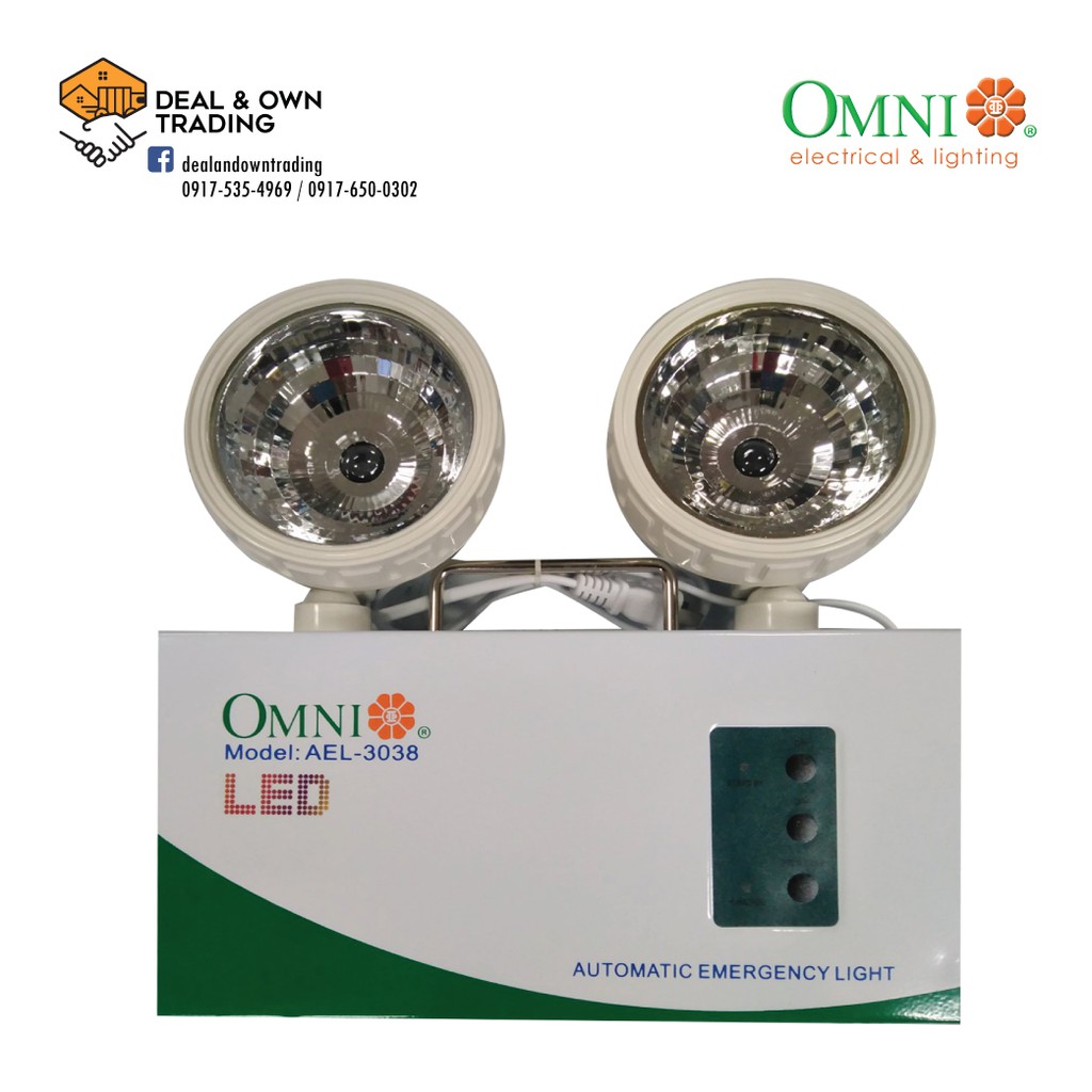 Omni Automatic Emergency Light AEL-3038 | Shopee Philippines