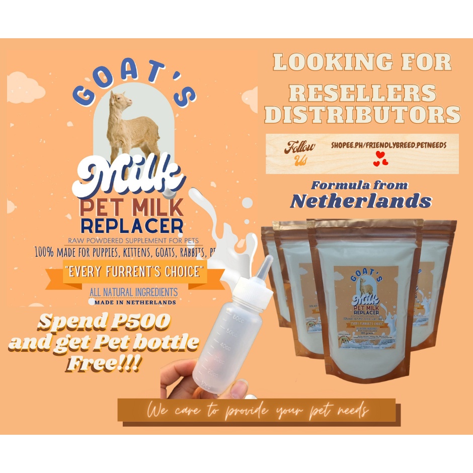 pet milk replacer goats milk for puppies kittens rabbit hamster ...