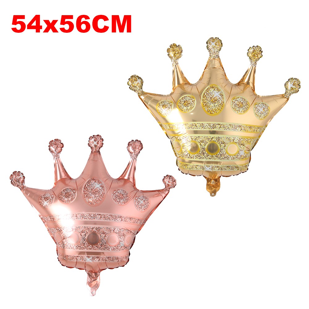 Big Rose gold crown foil balloons crown happy birthday party ...