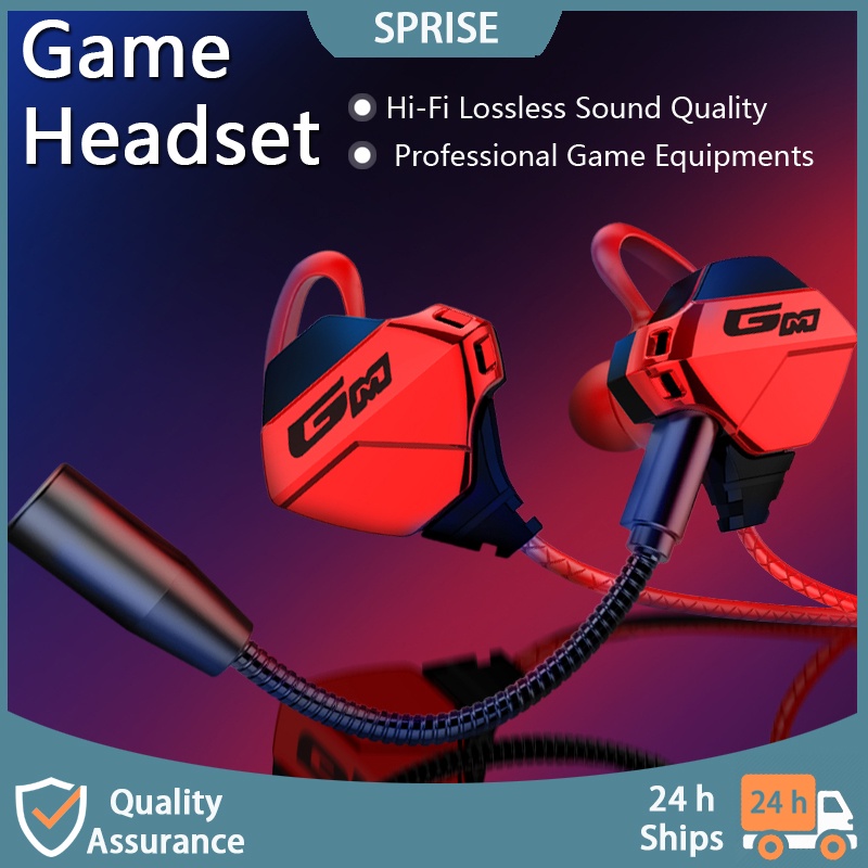 SPRISE G10 Premium Earphones Gaming With Dual Microphone Cool Stylish ...