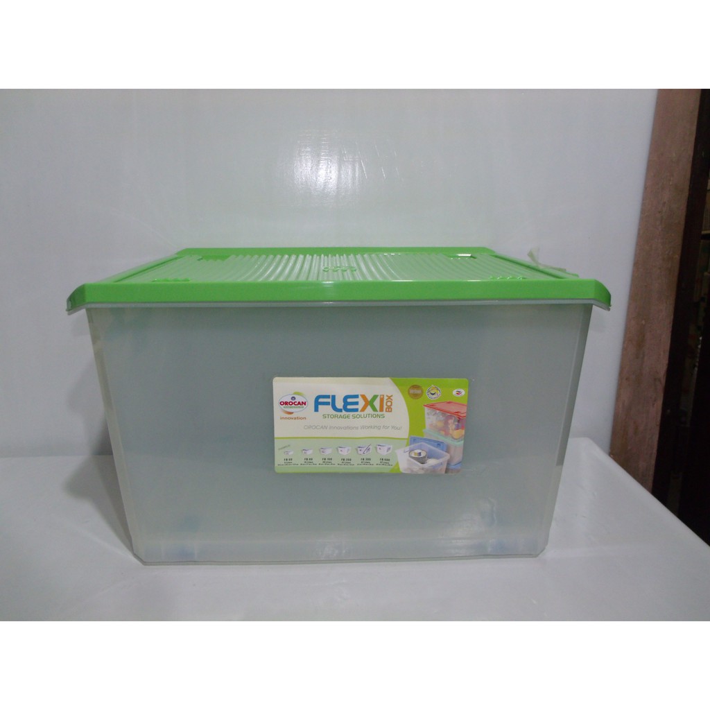 Orocan flexi window stackable storage box FB400 87 LITER GREEN ONLY ...