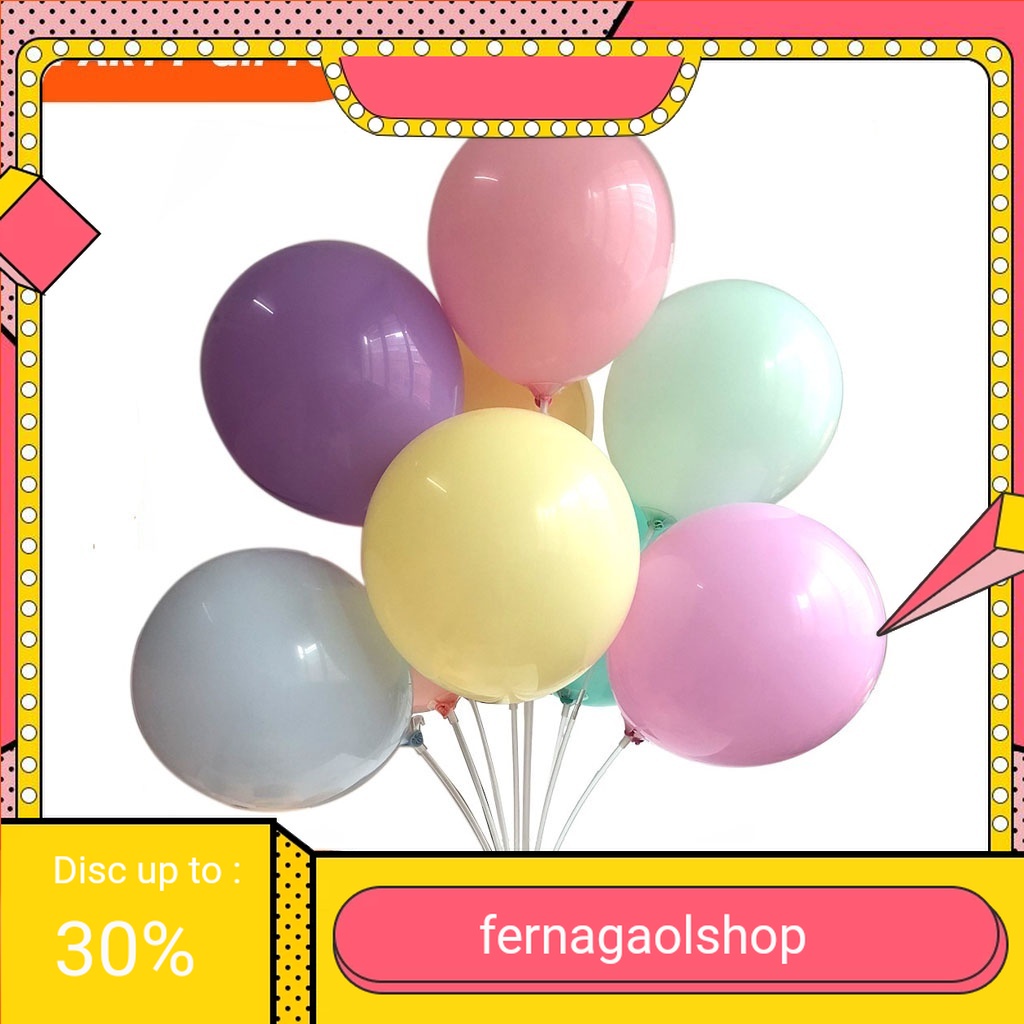 Macaron latex Balloons / 12 inch Thick Pastel Balloons / Birthday ...