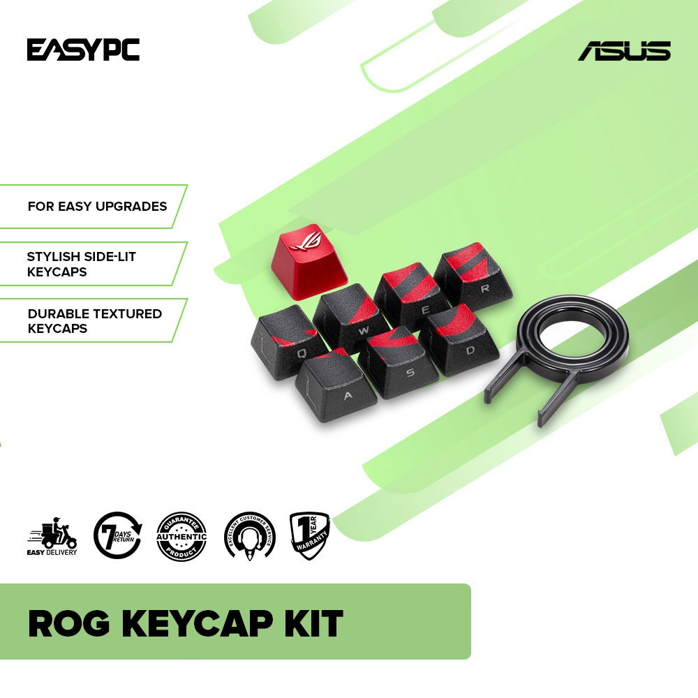 EasyPC | Asus ROG Keycap Kit for easy upgrades Stylish side-lit keycaps ...