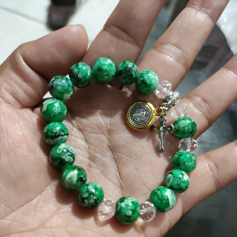 ROSARY BRACELET (MARBLE BEADS) | Shopee Philippines