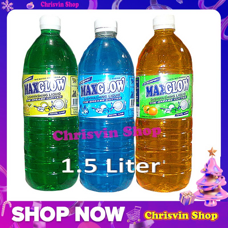 ( 1.5 Liters ) MAXGLOW DISHWASHING LIQUID BIGGER SIZE | Shopee Philippines