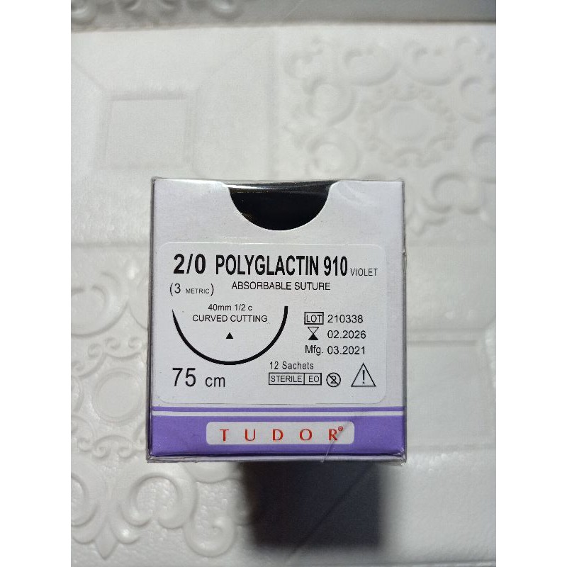 2/0 Polyglactin 910 Violet Curve Cutting | Shopee Philippines