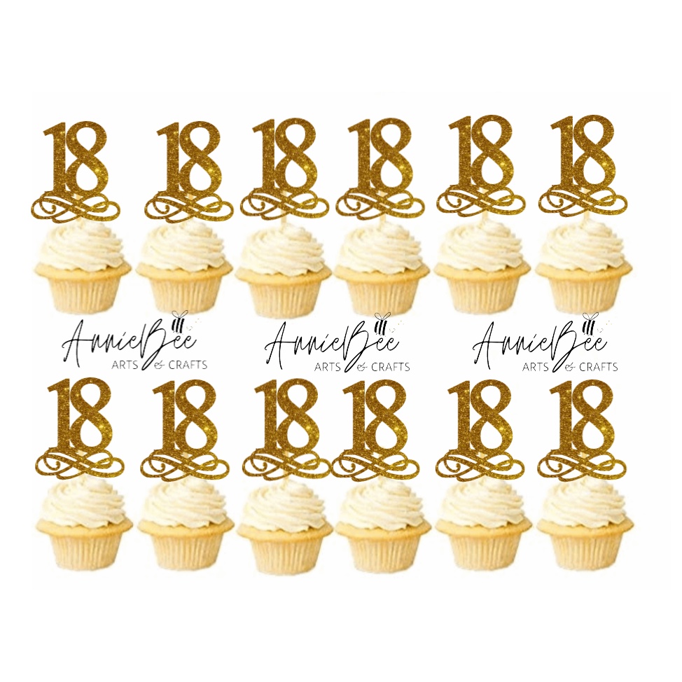 18th birthday cupcake topper | Shopee Philippines