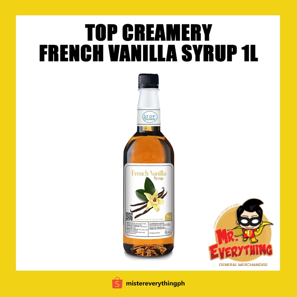 Top Creamery French Vanilla Syrup 1kg | Shopee Philippines