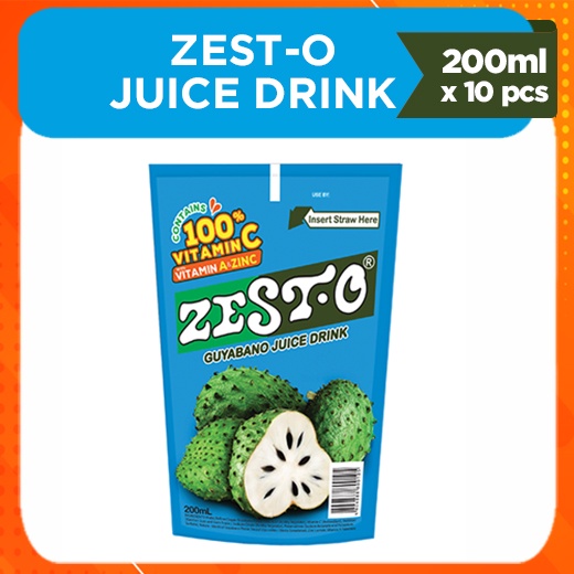 Zest-O Juice Drink Guyabano (10 x 200ml) | Shopee Philippines