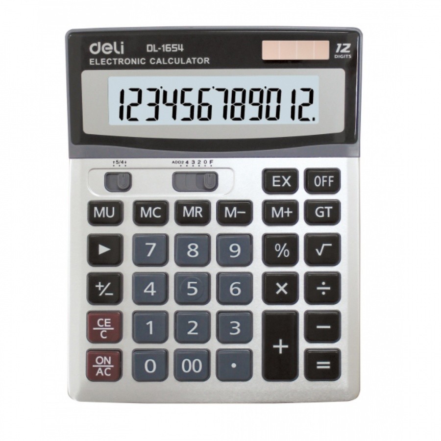 Deli 12-Digit Large Display Dual Powered Calculator | Shopee Philippines