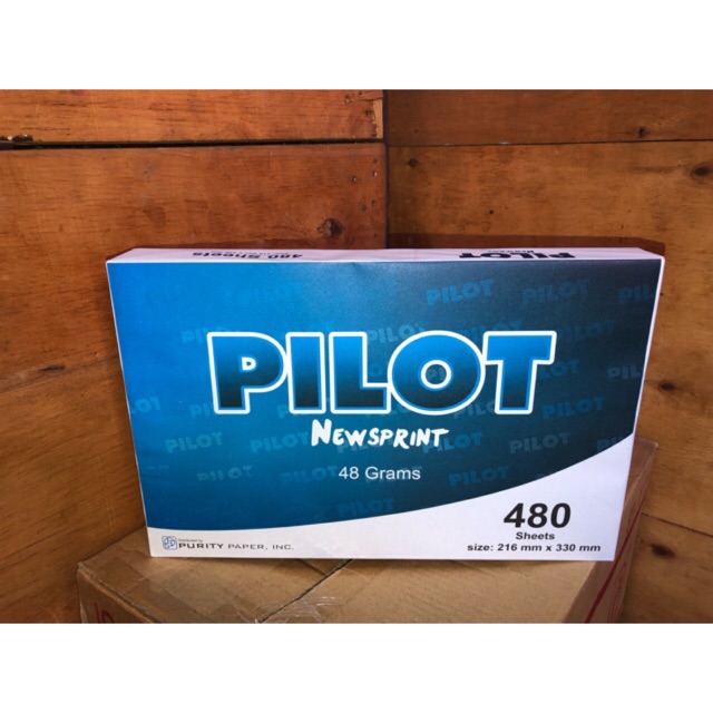 Pilot Newsprint Long 48gsm 480sheets | Shopee Philippines