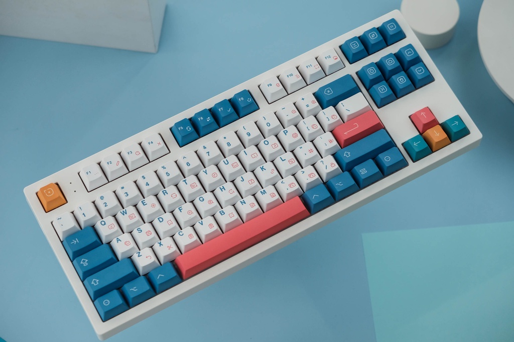 GMK PING Keycap, 134 Keys PBT Keycaps Cherry Profile DYE-SUB ...