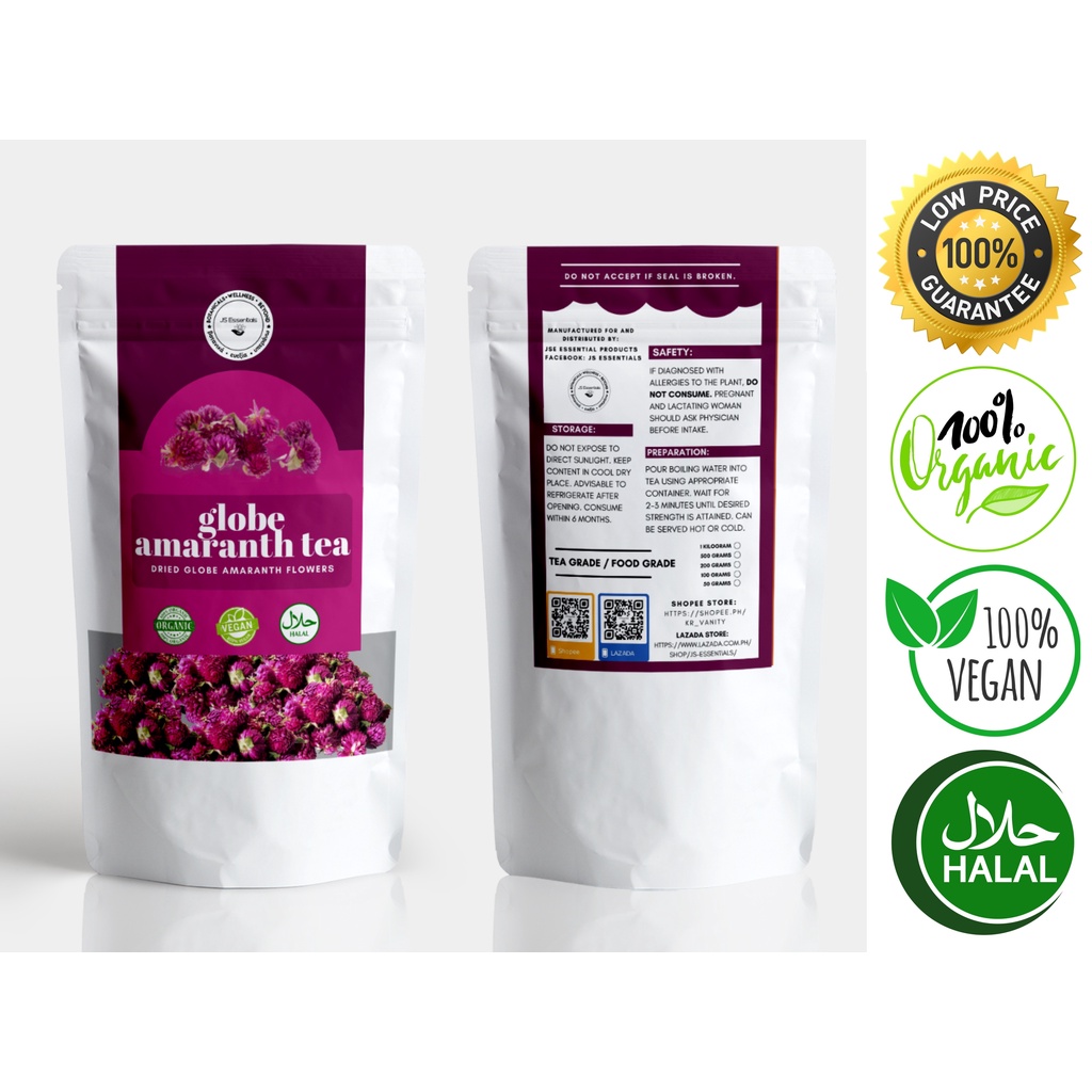 JS ESSENTIALS Globe Amaranth Tea | Dried Gomphrena Globosa Flowers ...