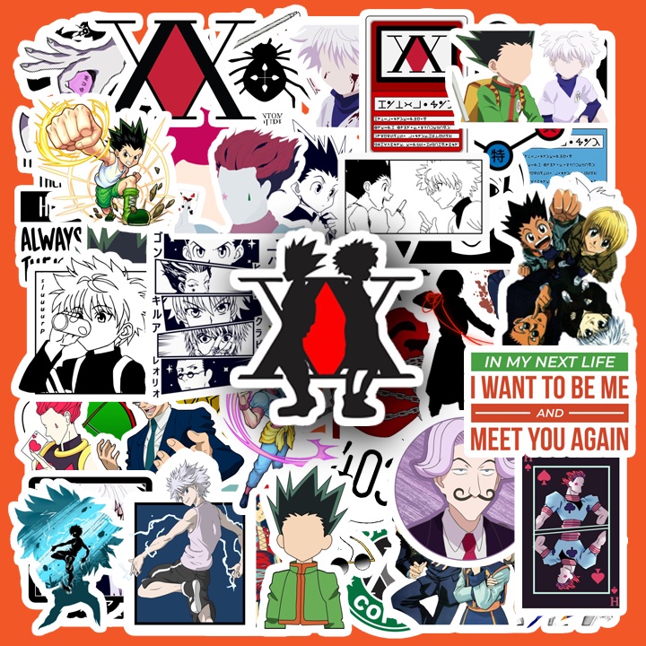 50 pcs. HUNTER X HUNTER stickers | water proof | HUNTER HUNTER ANIME ...
