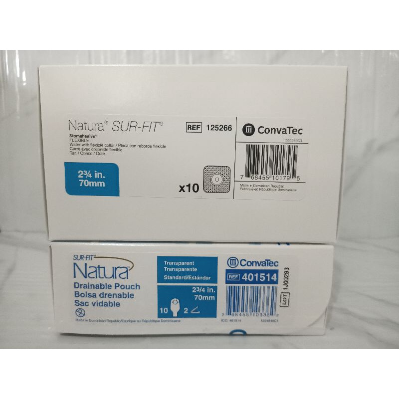 Convatec 70mm Colostomy Bag 10 Sets Transparent Bag/Flexible Wafer ...