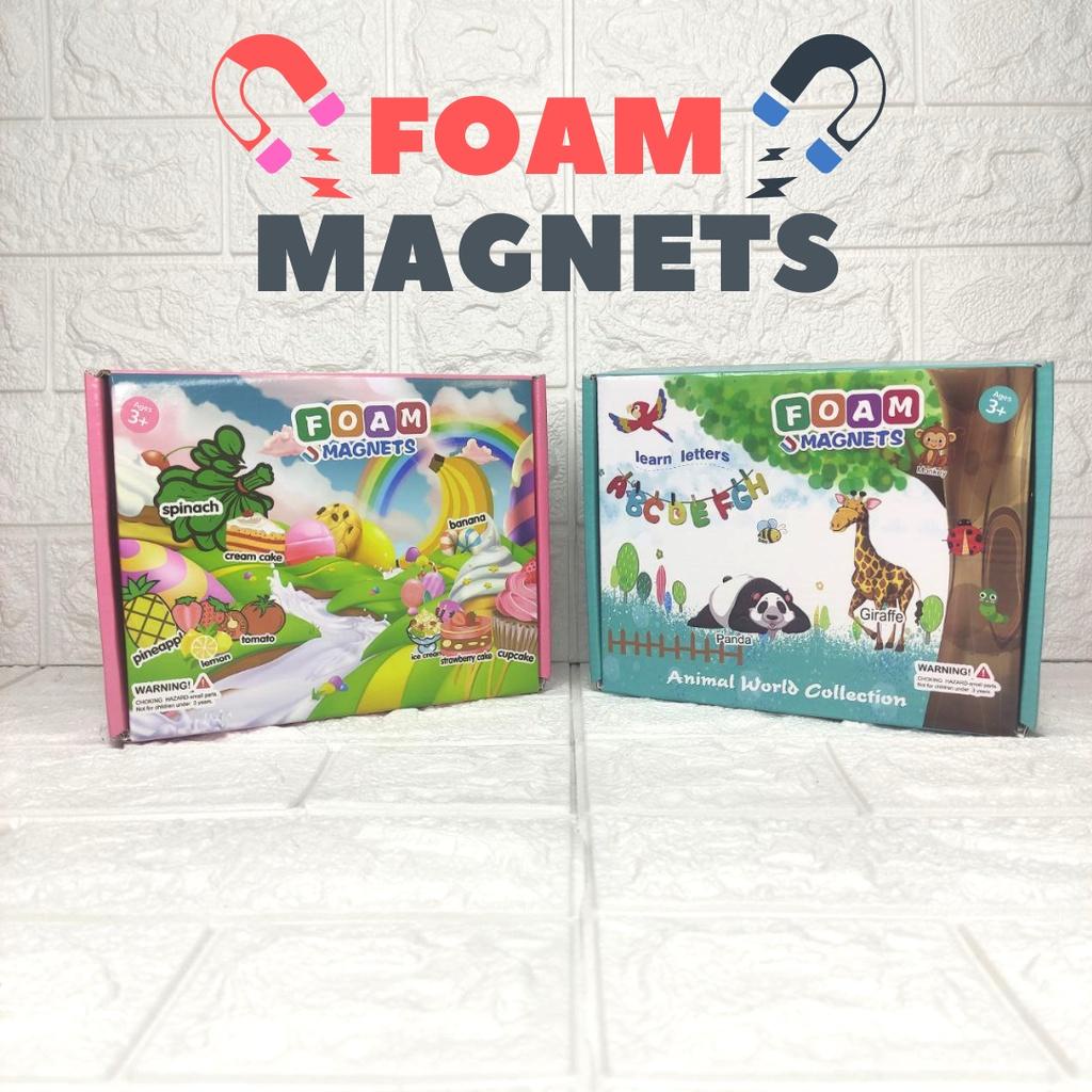 Magnetic Animals and Food Fridge Magnets for Toddlers Educational Toys ...